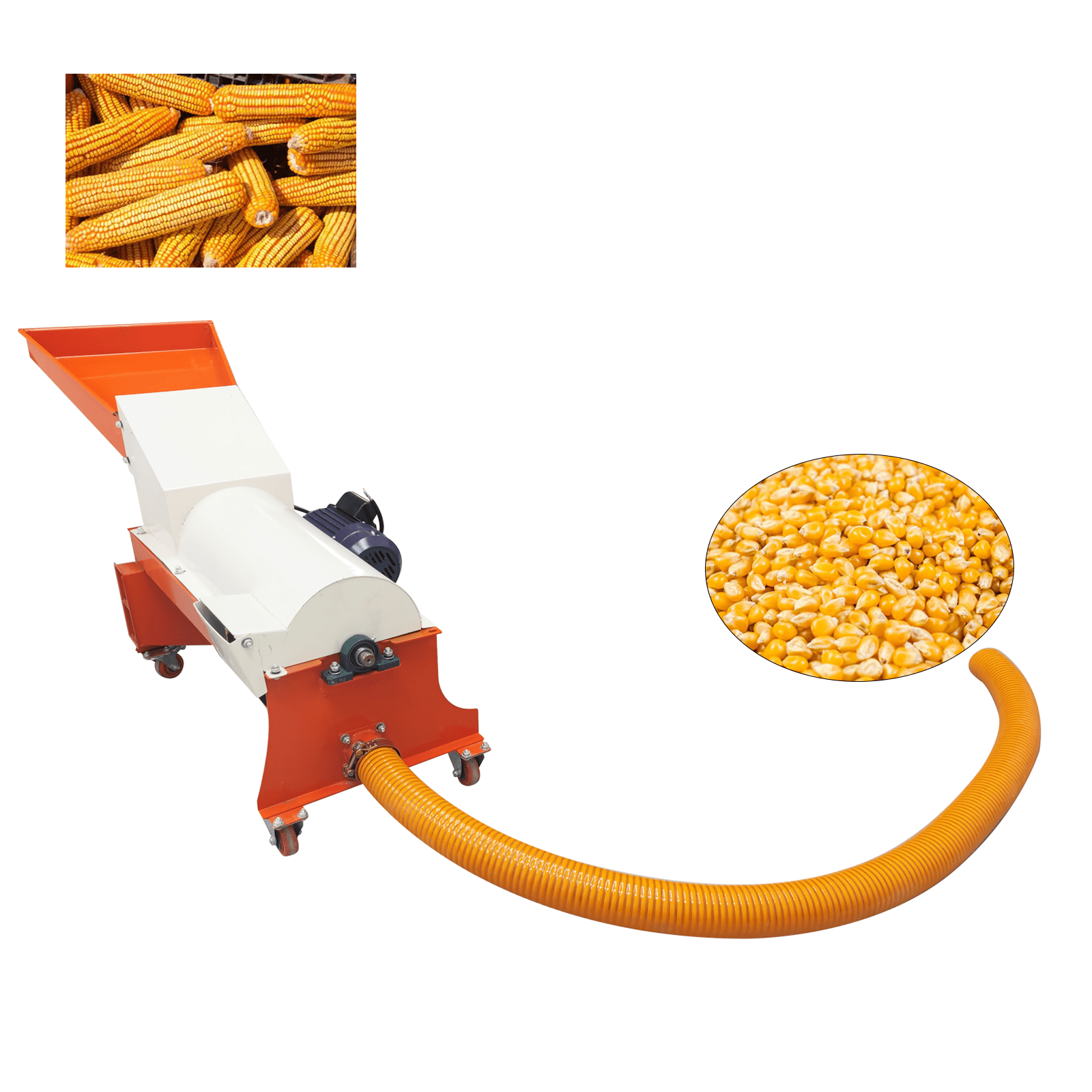 220V Electric Corn Thresher High-Efficiency Dry Corn Shelling Machine ...
