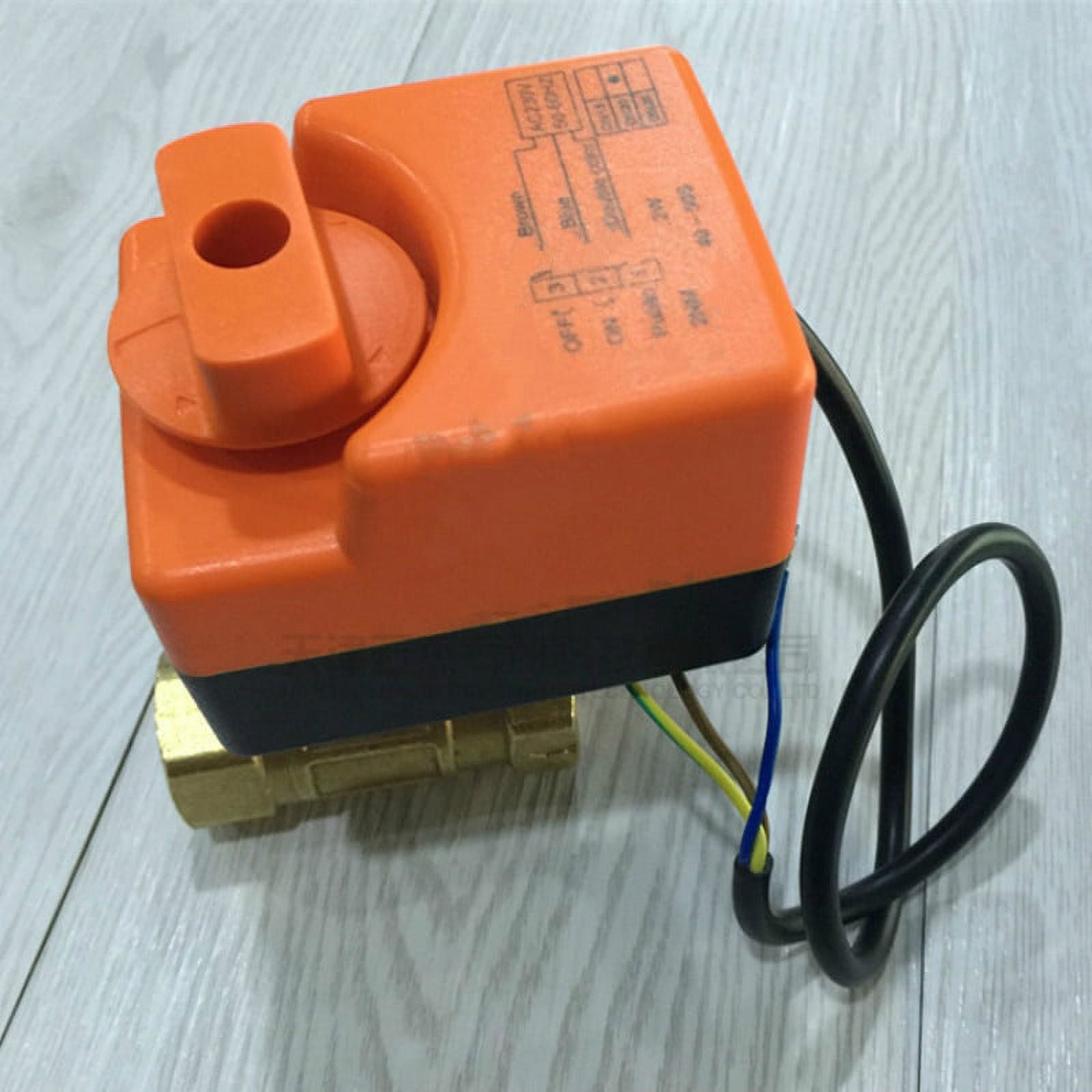 220V Electric Motorized Ball Valve Manual Control Valve Three line Two ...