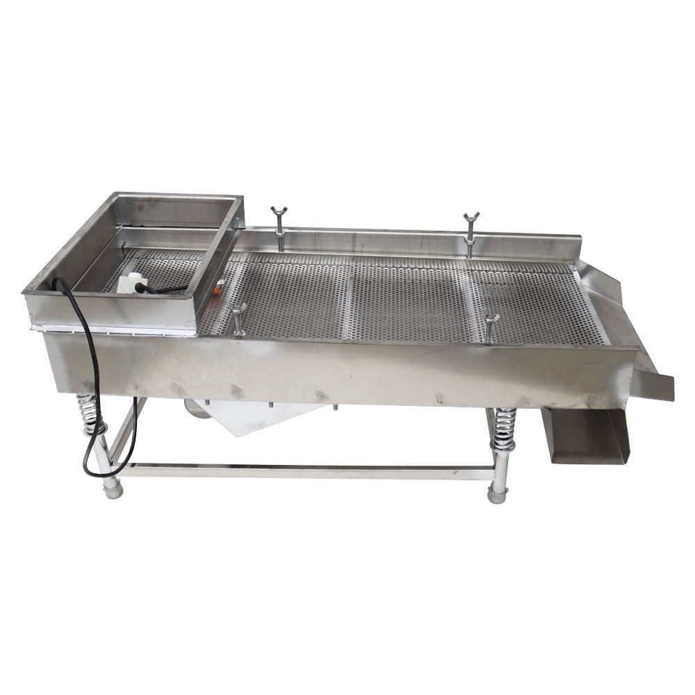 220V Full Stainless Steel Linear Vibrating Screen 6mm Vibrating Sieve ...