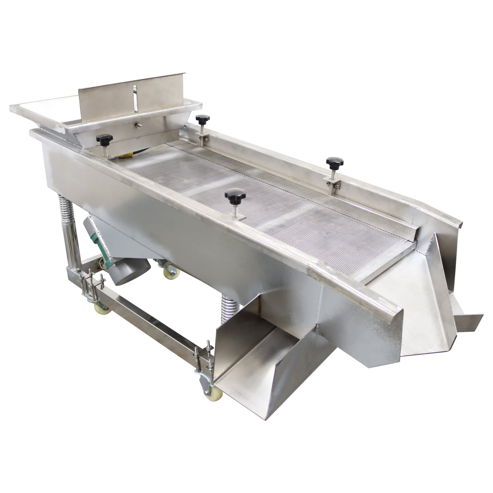 220V Full Stainless Steel Linear Vibrating Screen Linear Screen Double ...