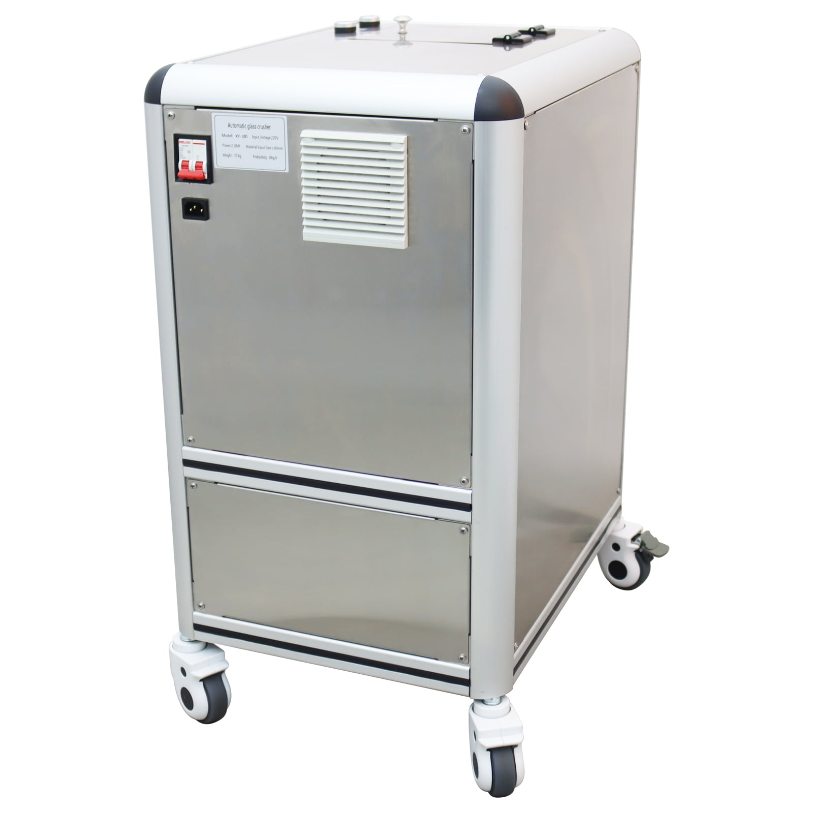 220V Fully Automatic Glass Crusher Glass Shredder with 10mm and 22mm ...