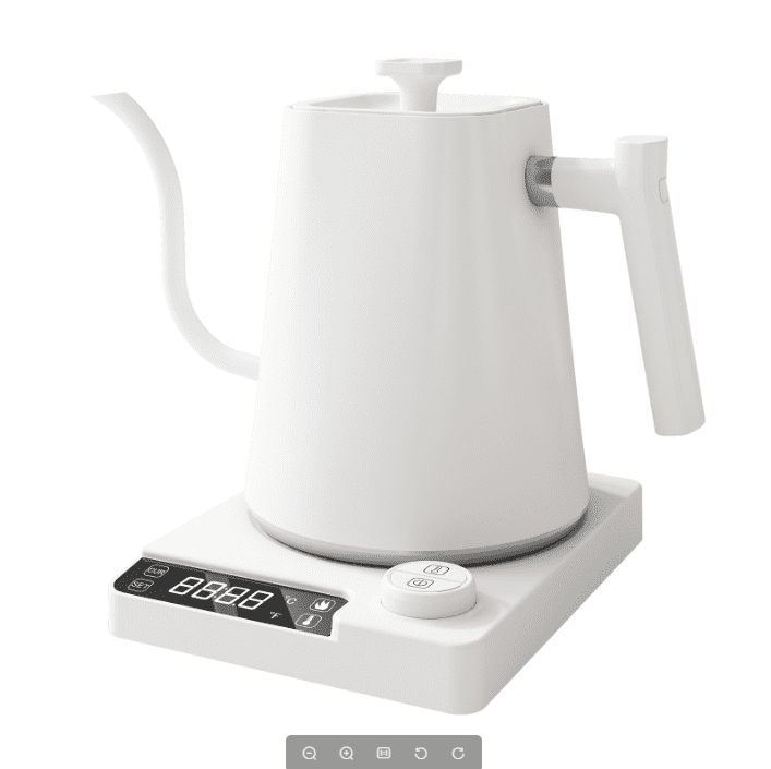 220V Gooseneck Watercooke 1000ml Hand Brew Coffee Pot Smart Teapot ...