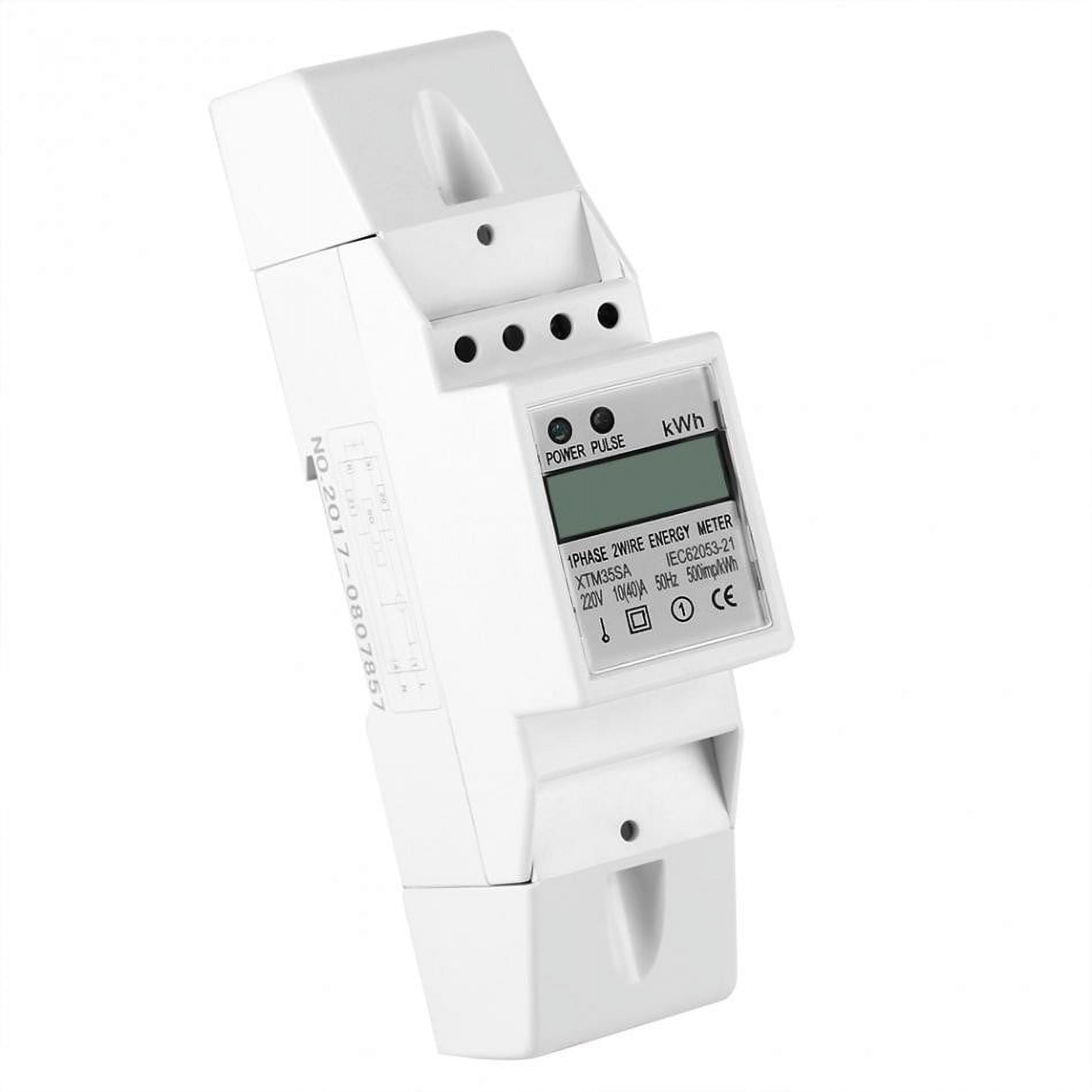 220V Kwh Single Phase 2Wire Energy Meter Din-Rail Electric Energy Meter ...