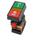 220V Light Indicator ON OFF START STOP Momentary Push Button Switch Non ...