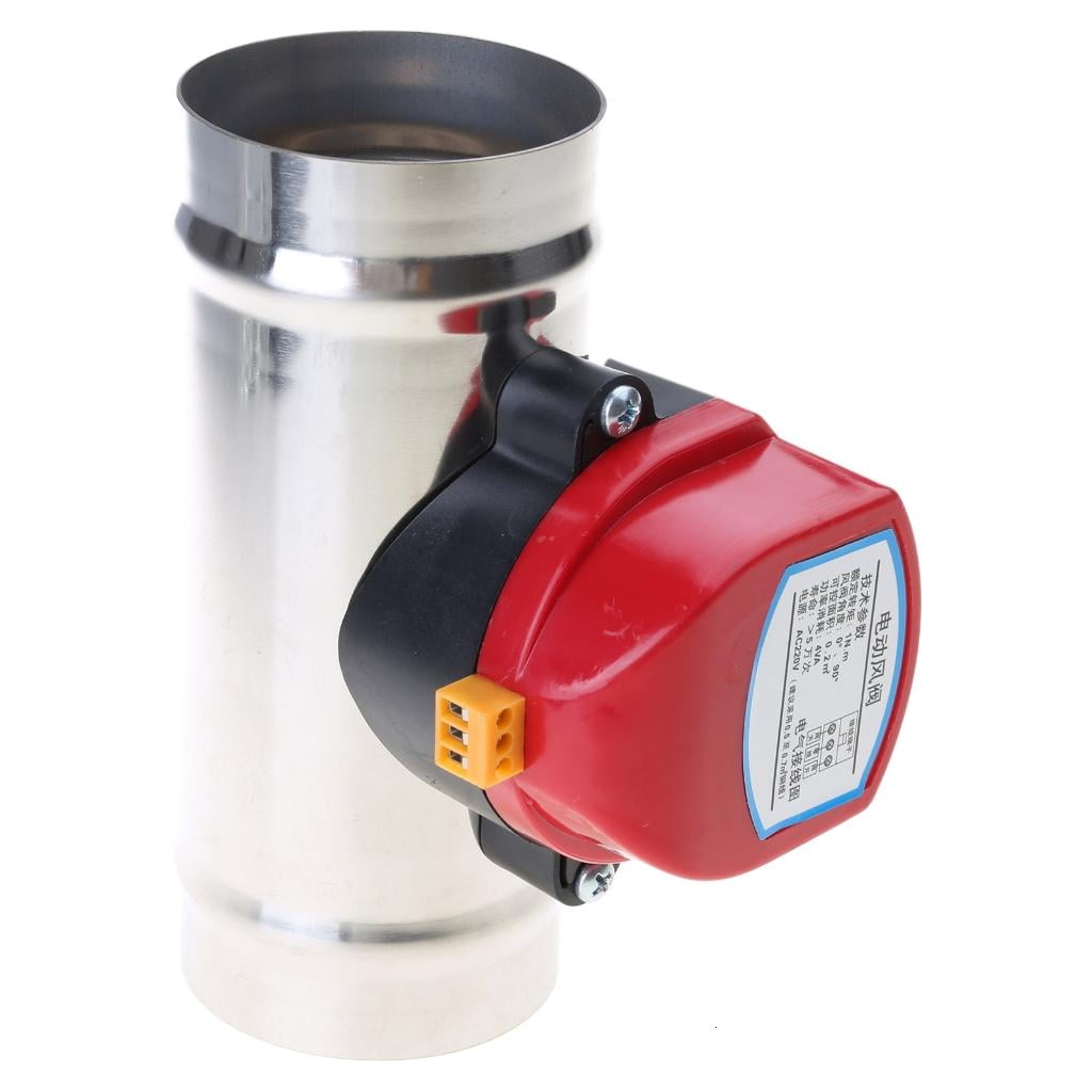 220V Steel Motorized Damper Vent Valves Air Volumes Control Valves Air ...