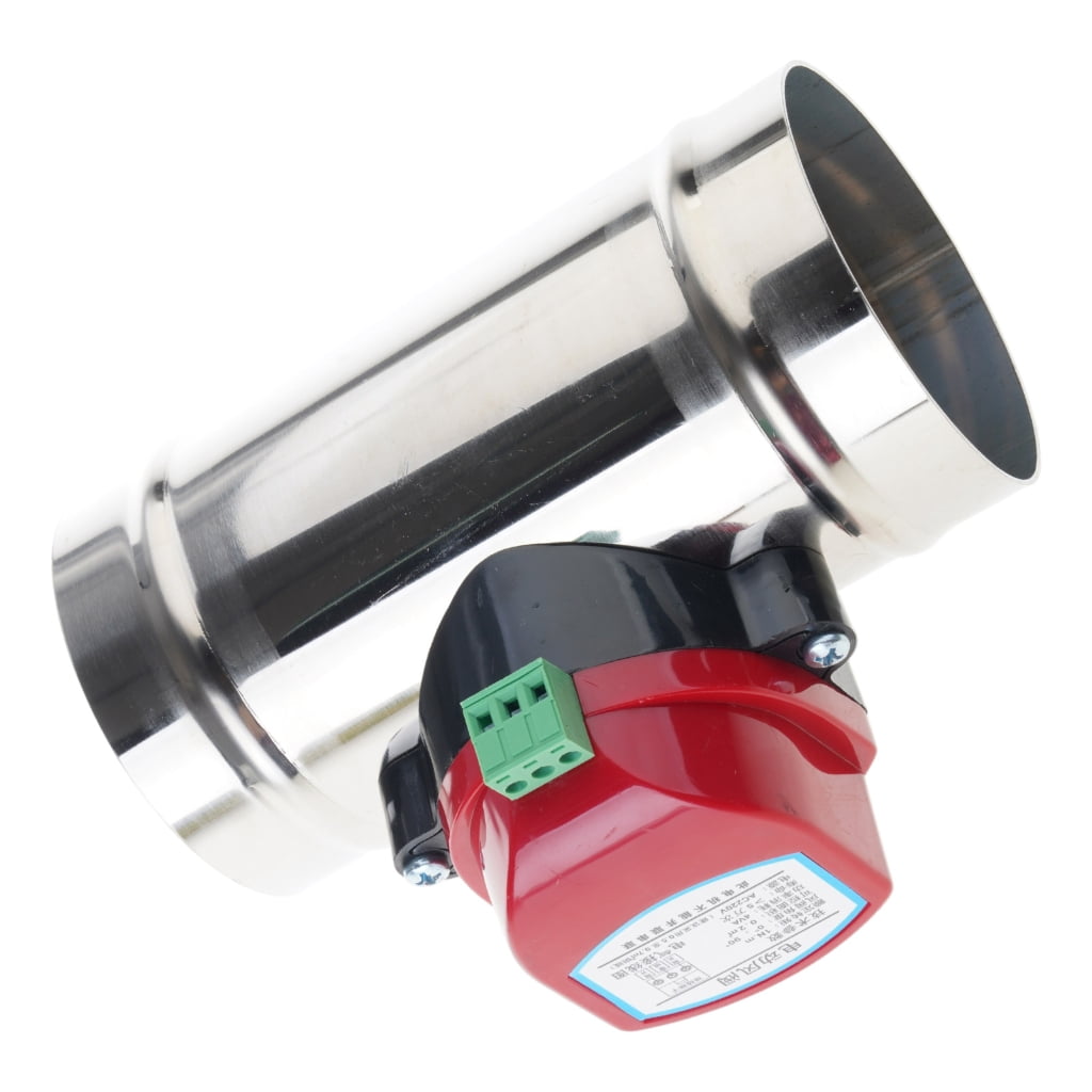 220V Steel Motorized Damper Vent Valves Air Volumes Control Valves Air ...