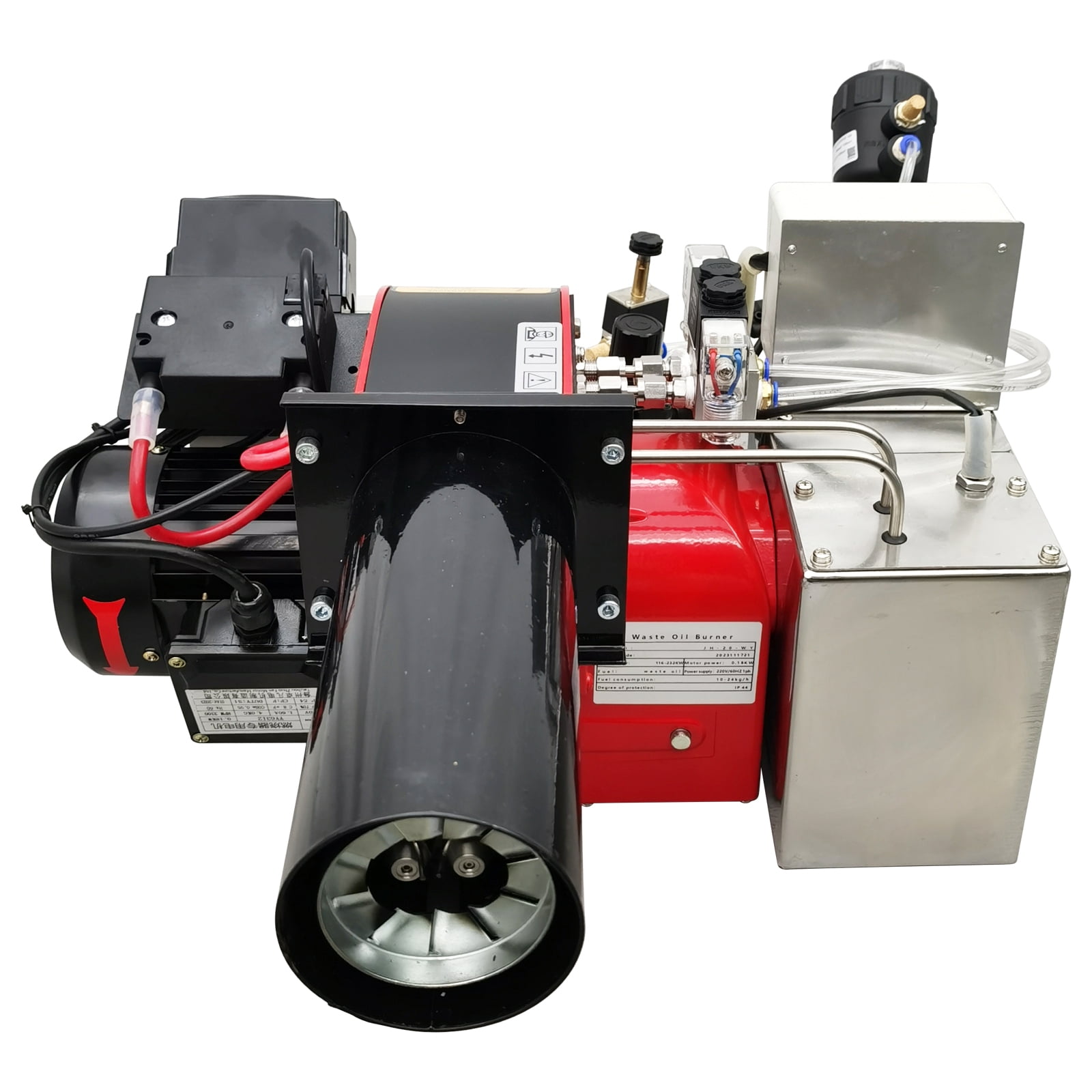 220V Waste Oil Heater Furnace Air Atomizing Heavy Oil Burner Double ...