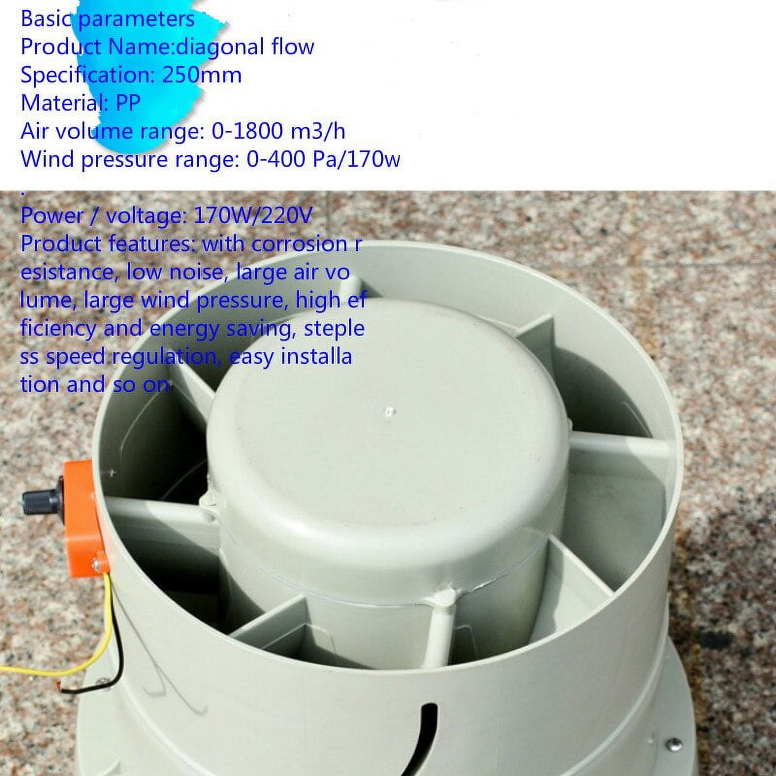 220V exhaust fan pipe 170kw Ventilation Pipe Exhaust Ventilator booster ...