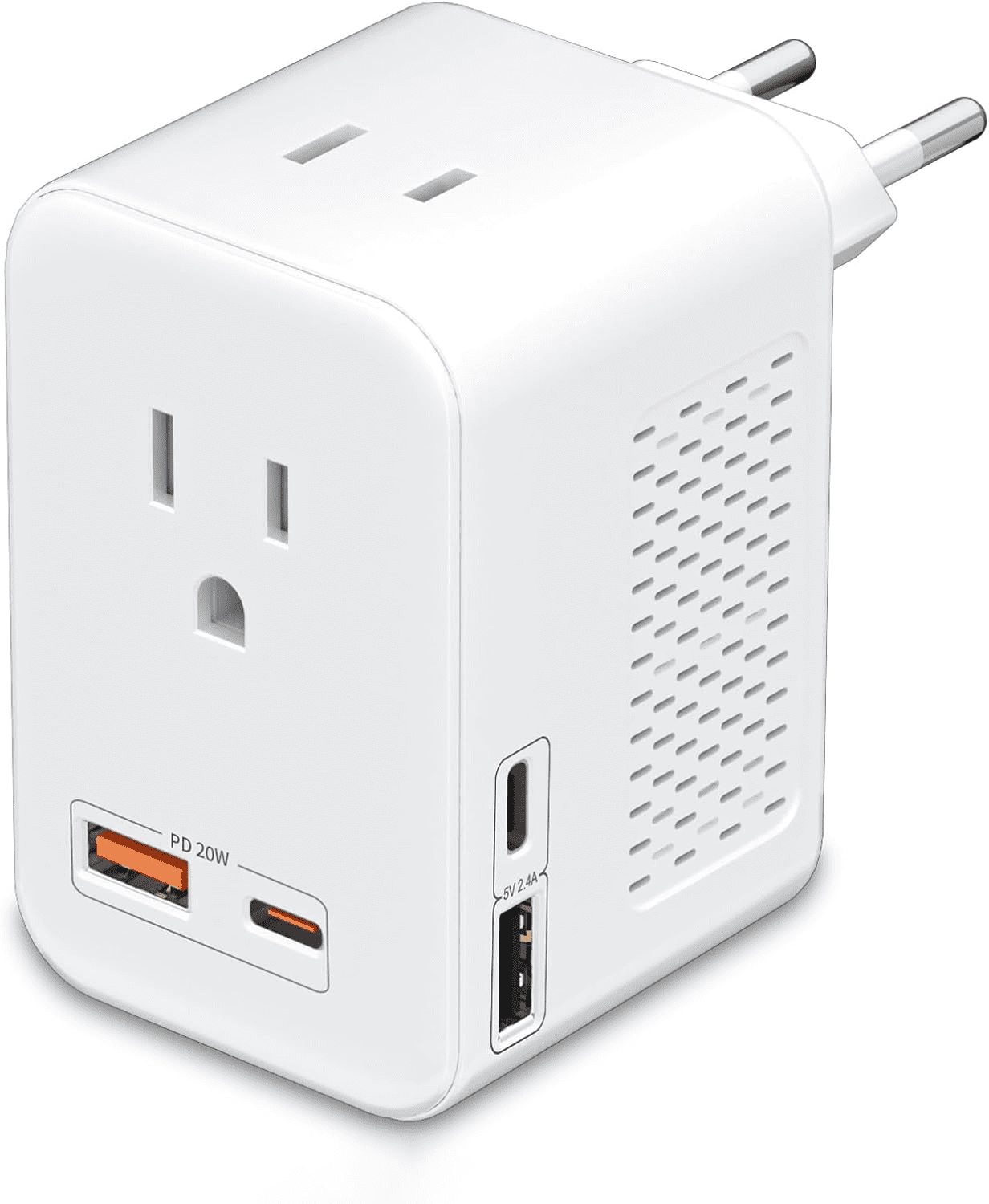 220V to 110V Voltage Conversion Plug Adapter for Traveling from USA to ...