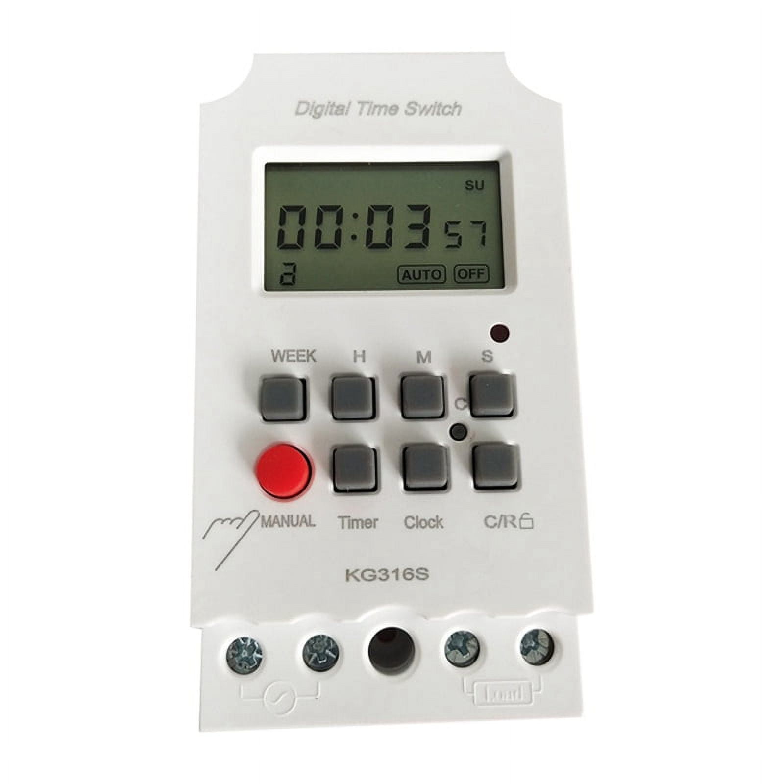 220VAC 25A KG316S Digital 1 Second Timer Switch Automatic Electronic ...