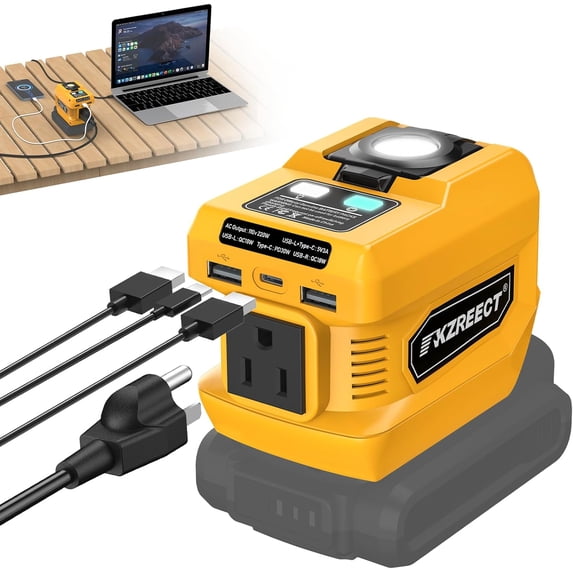 220W Portable Power Inverter (Tool Only) Compatible with 18V/20V ...