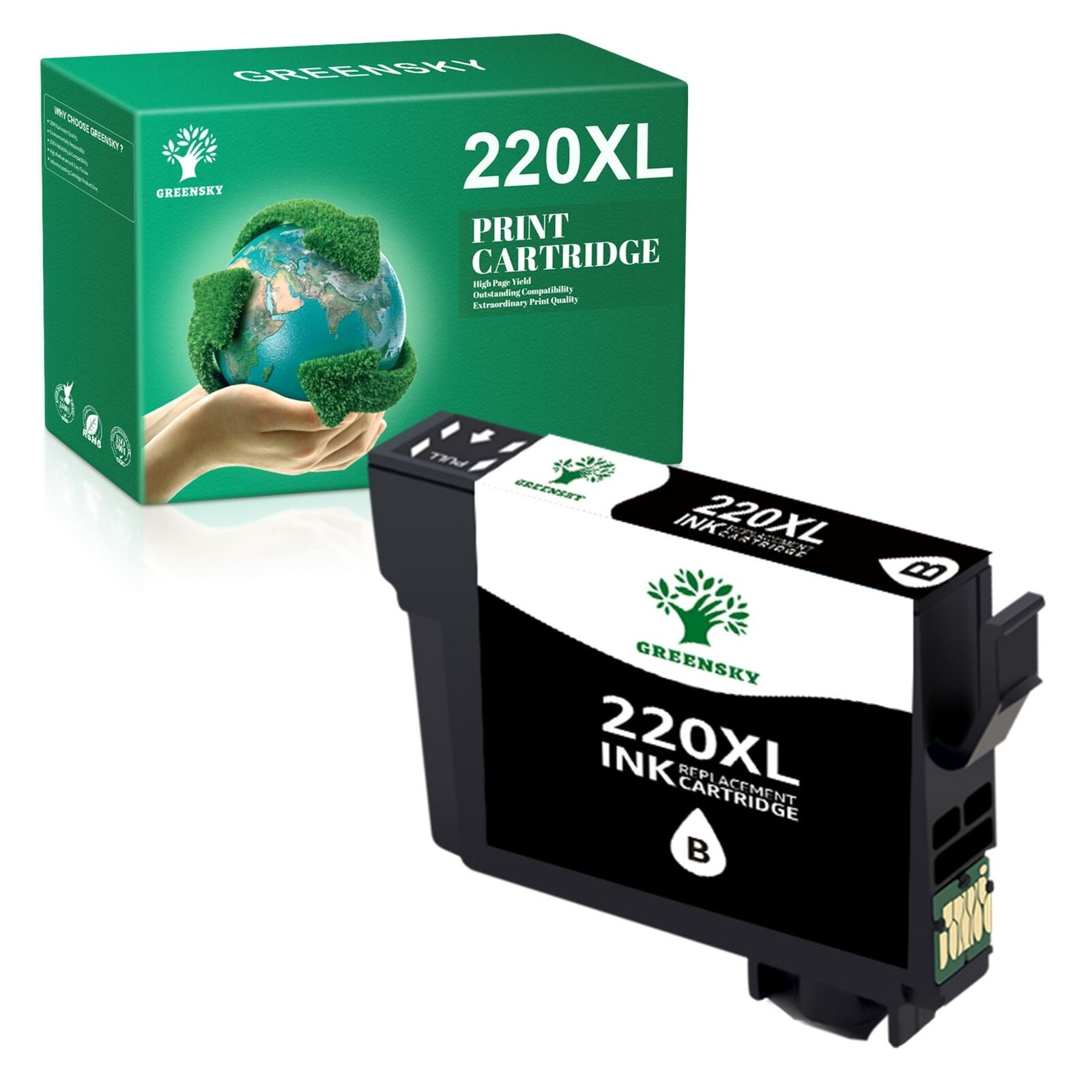 220XL Ink Cartridges Replacement for Epson 220 XL Combo Pack Use with ...