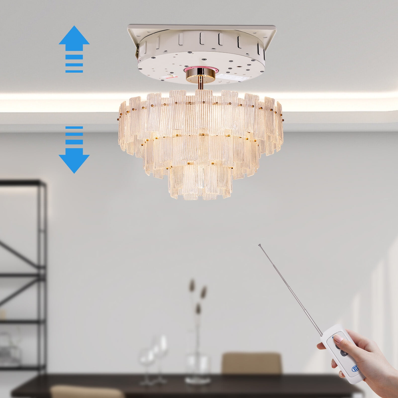 220lbs Electric Chandelier Hoist Lifter Pendant Lamp Lifting Hoist ...