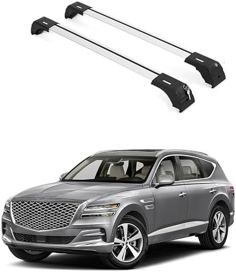 220lbs Roof Rack Bars for Genesis GV80 2021-2025 | Anti-Theft Lock Aluminum Crossbars for ...