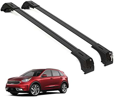 220lbs Roof Rack Bars for NIRO 2016-2022 | Aluminum Crossbars with Anti ...