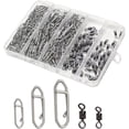220pcs Speed Clips and Barrel Swivels Kit, Stainless Steel Quick Change ...
