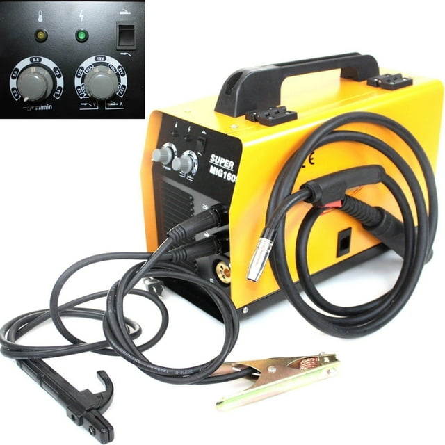 220v DUAL Function NO/ GAS MIG MMA FLUX 160A WIRE FEED & MMA ARC WELDER ...