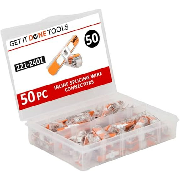 221-2401 Lever Nuts Compact Splicing Wire Connectors with Case, 50pc ...