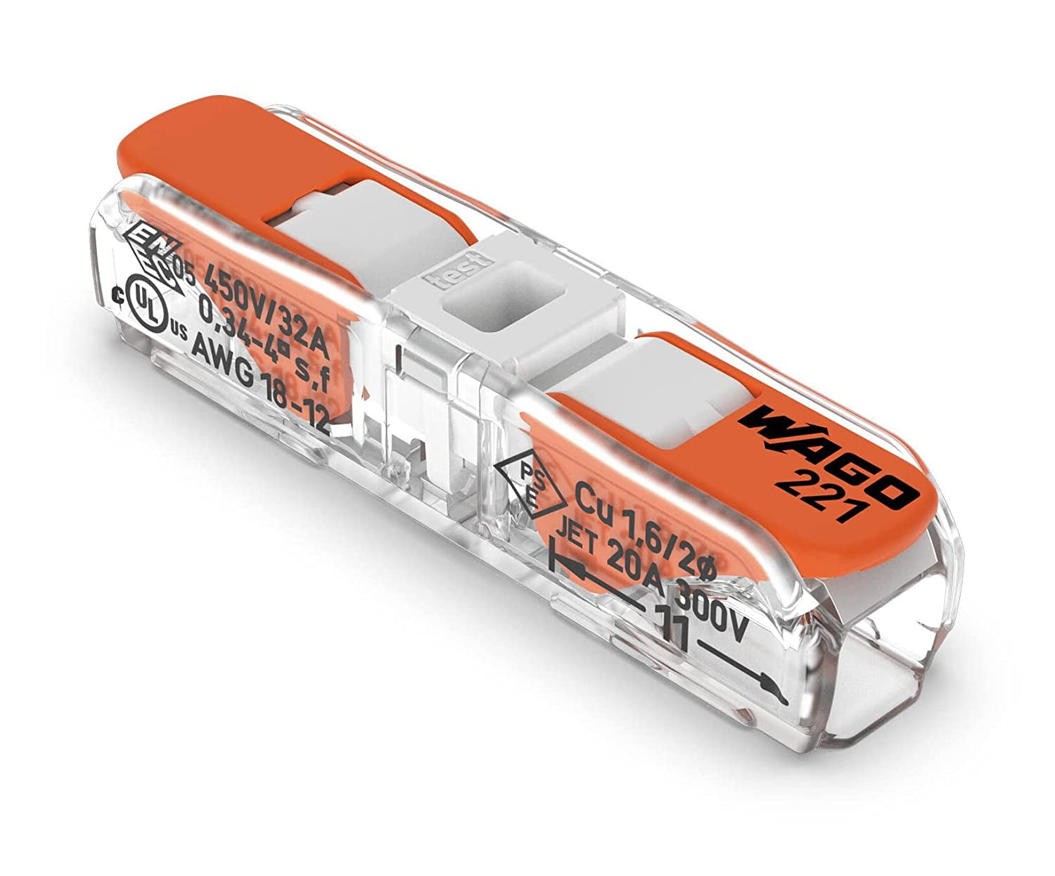 221-2401 | Lever-Nuts® Inline Splicing Connector | for Solid and ...