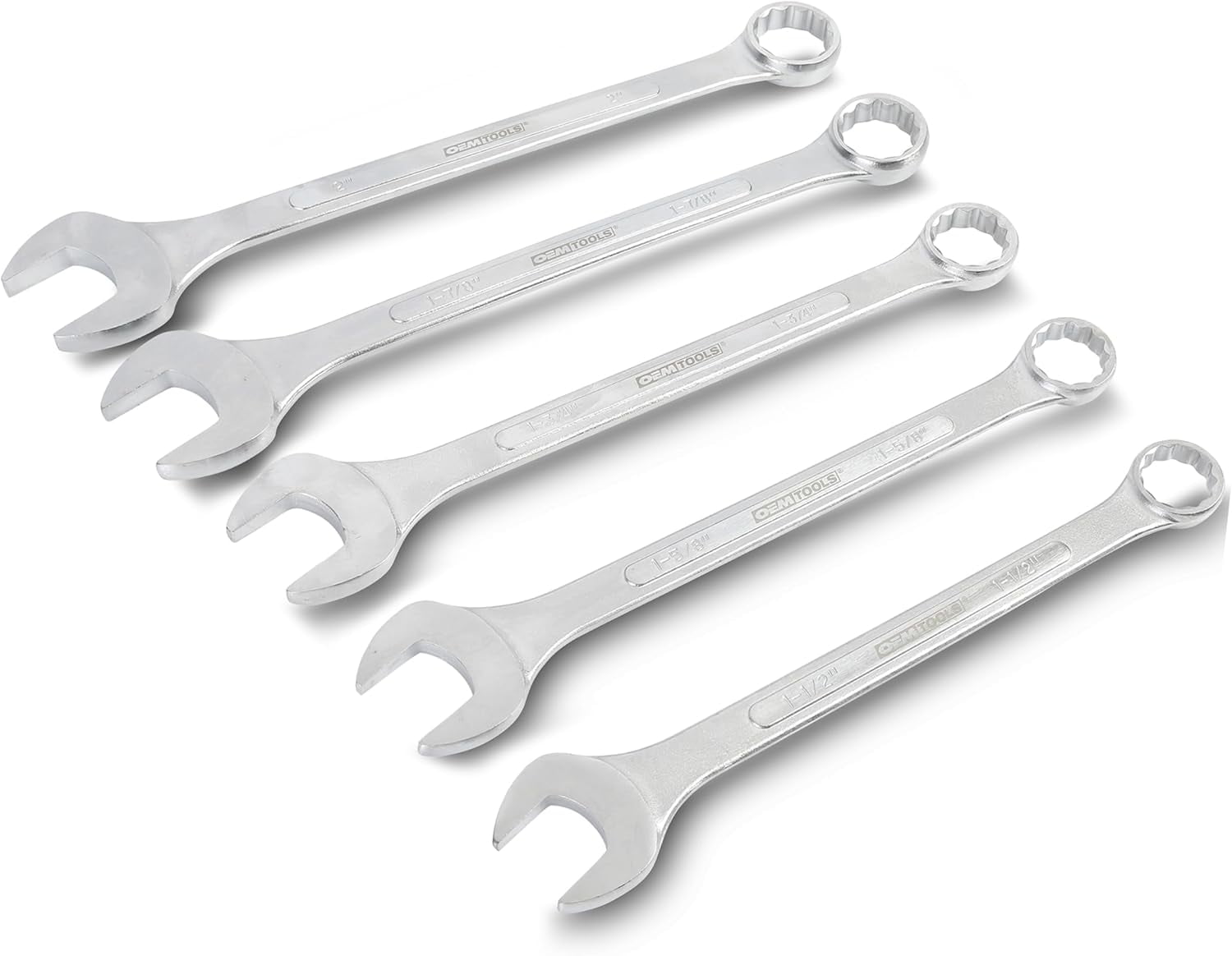 22101 5 Piece SAE Jumbo Combination Wrench Set, Large Combination ...
