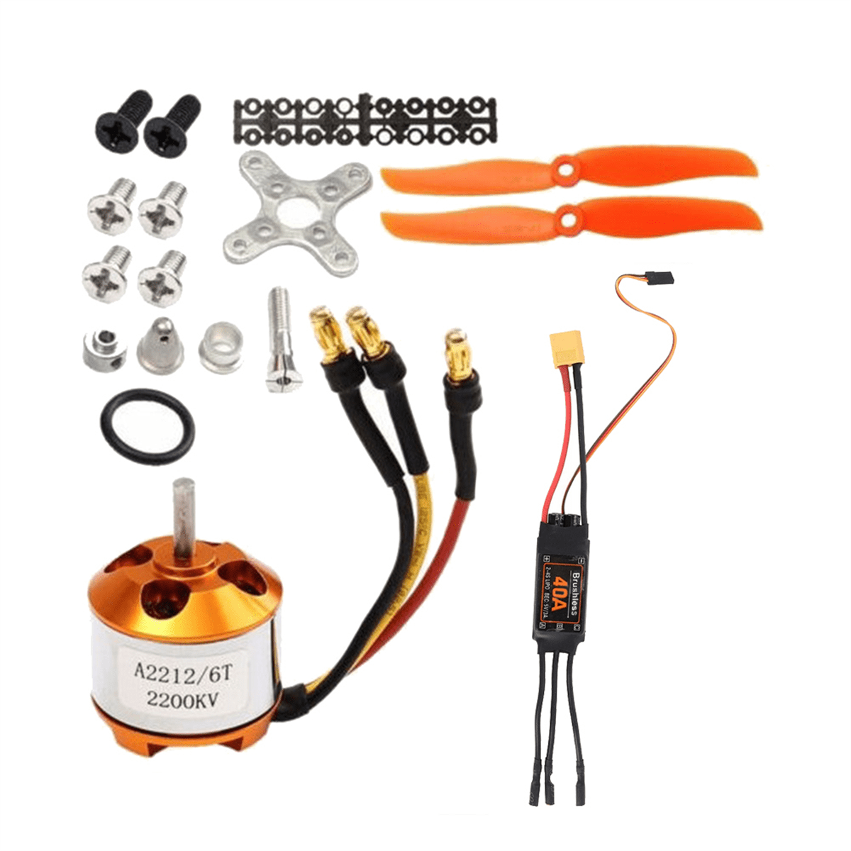 2212 2200KV Motor+40A ESC+6035 Propeller+Propeller Protector Electric ...