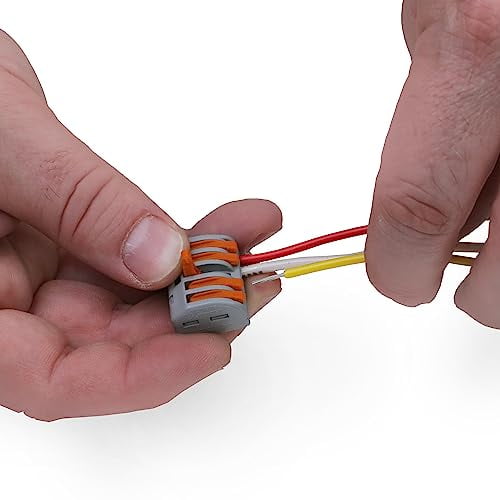 222-415 | WAGO Lever-Nuts® | Original Lever-Operated Splicing Connector | for Solid and Stranded ...