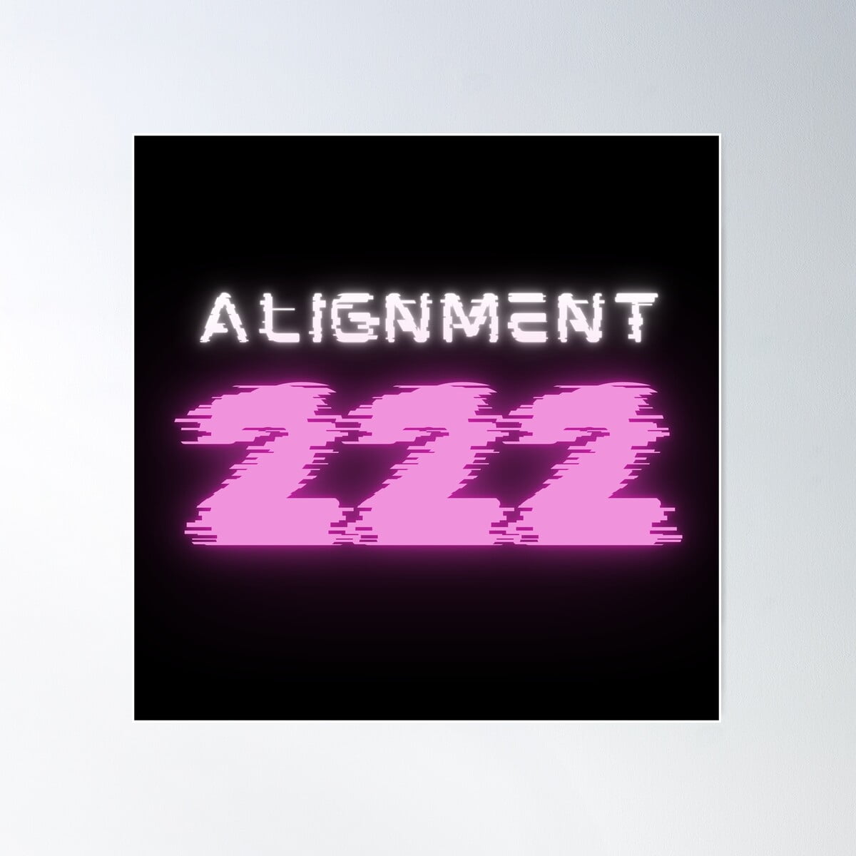 222 Alignment Angel Number Poster Wall Art, Modern Wall Decor For ...