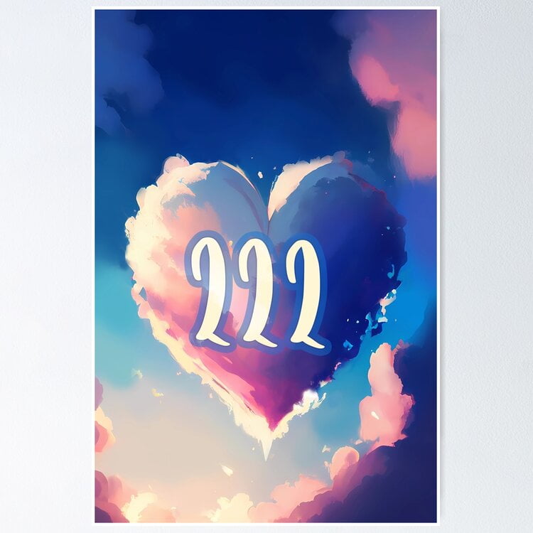 222 Angel Number: A Tapestry Of Cosmic Serenity Poster- Unframed Poster ...