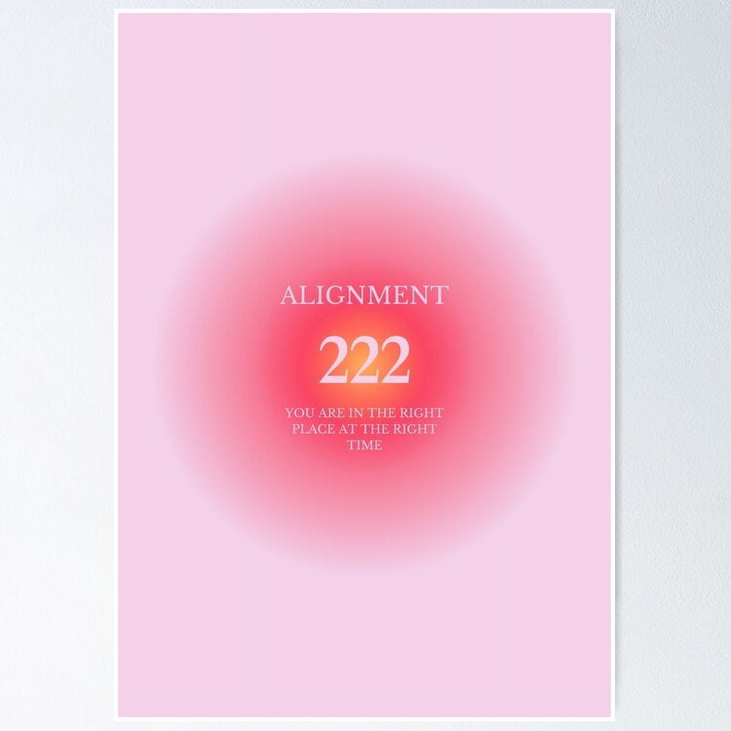 222 Angel Number Design UNFRAMED Poster, 18x24 - Walmart.com