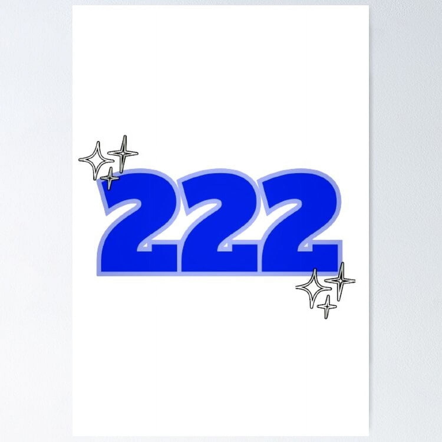 222 |Angel Number Poster- Unframed Poster | Wall Art | Perfect For Home ...