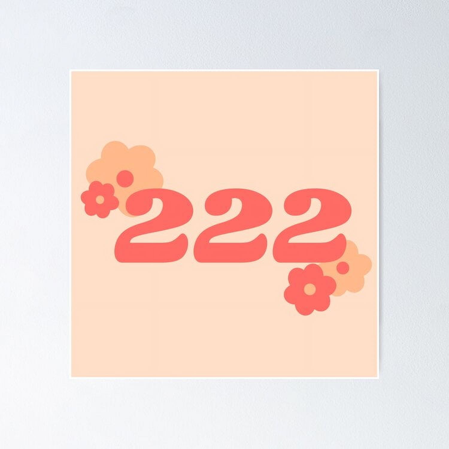 222|Angel Number Poster- Unframed Poster | Wall Art | Perfect For Home ...