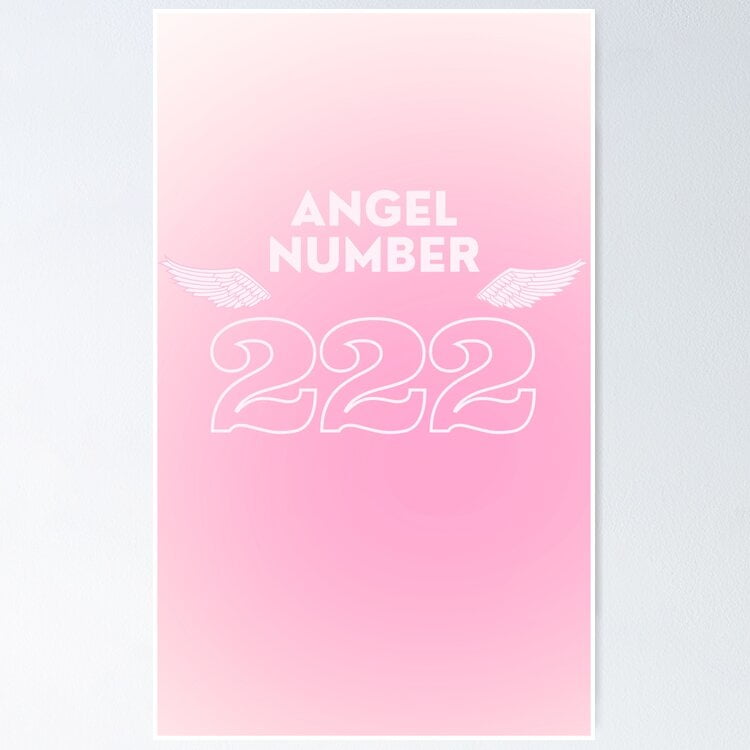 222 Angel Number (wings) UNFRAMED Poster, 24x36 - Walmart.com