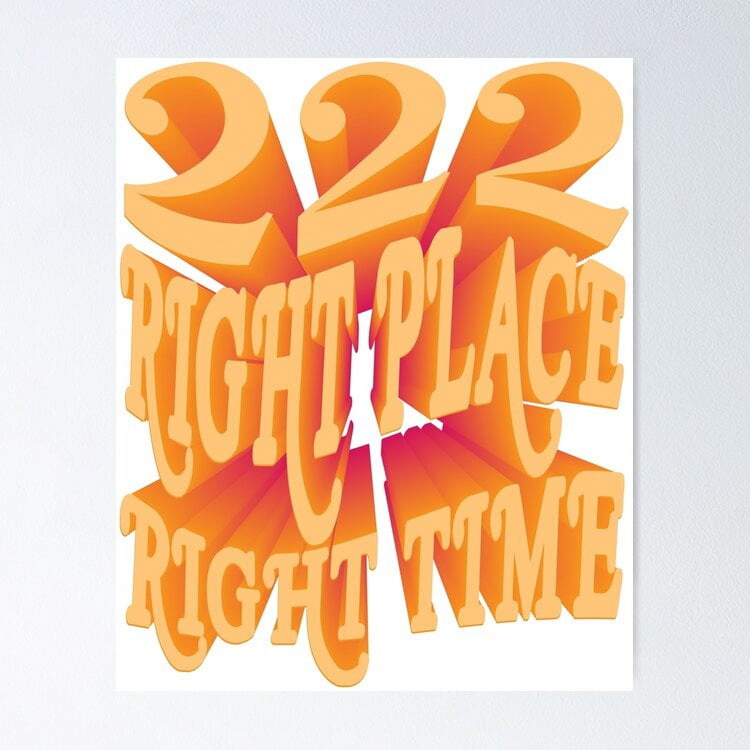 222 Angel Numbers Sticker UNFRAMED Poster, 18x24 - Walmart.com