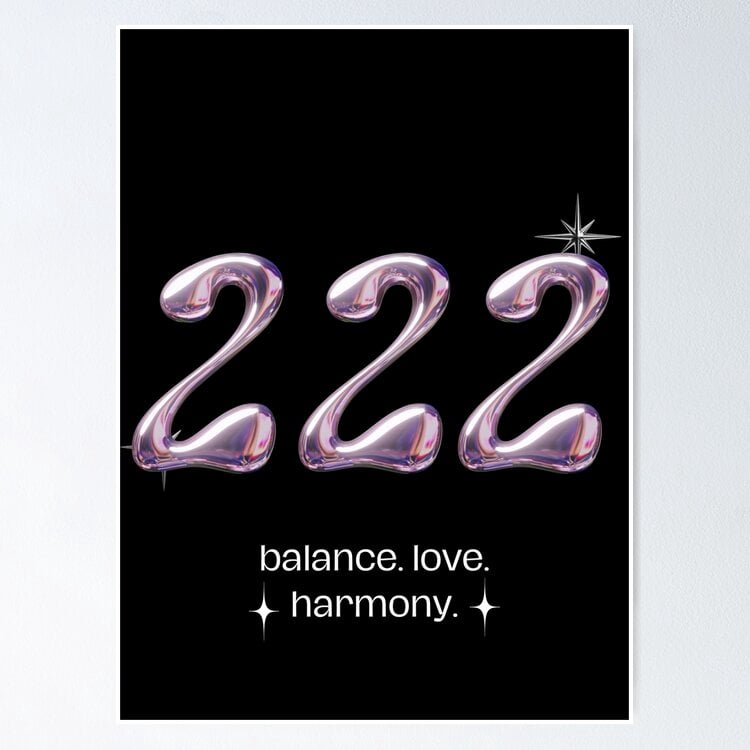 222 Angel Numbers UNFRAMED Poster, 12x18 - Walmart.com