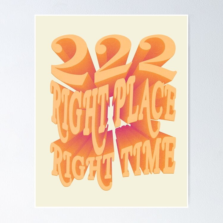 222 Vintage Angel Numbers UNFRAMED Poster UNFRAMED Poster, 24x36 ...