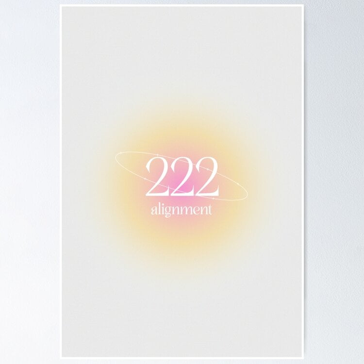 222 âœ¦ alignment âœ¦ angel numbers UNFRAMED Poster, 24x36 - Walmart.com
