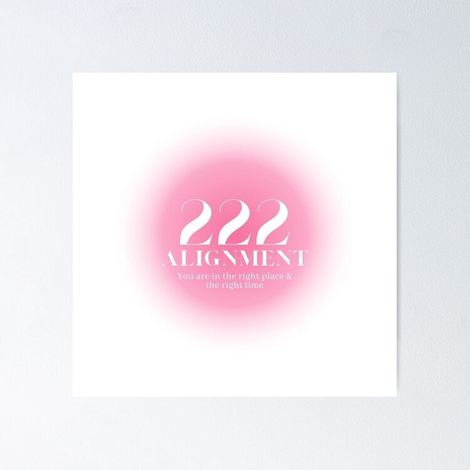 222 angel number alignment UNFRAMED Poster, 24x36 - Walmart.com