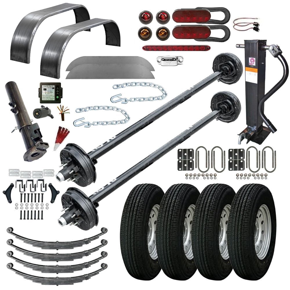 2220 - 6'6" x 20' Tandem Axle 12K Gooseneck Lowboy Trailer DIY Master ...