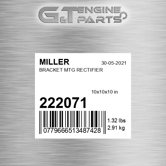 222071 BRACKET MTG RECTIFIER fits Miller (New OEM) - Walmart.com