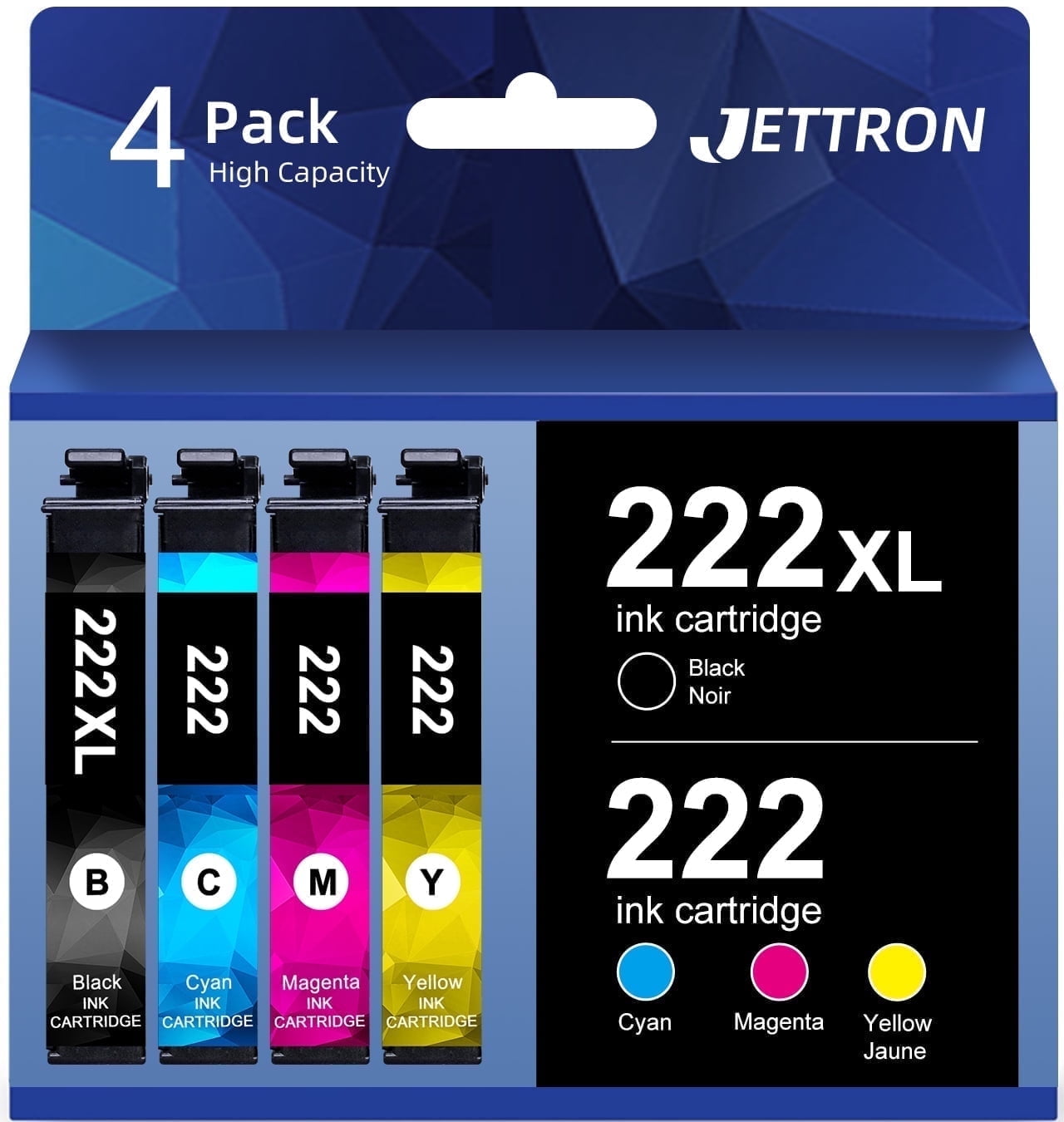 222XL Ink Cartridge for Epson 222 Ink Compatible for Epson Expression ...