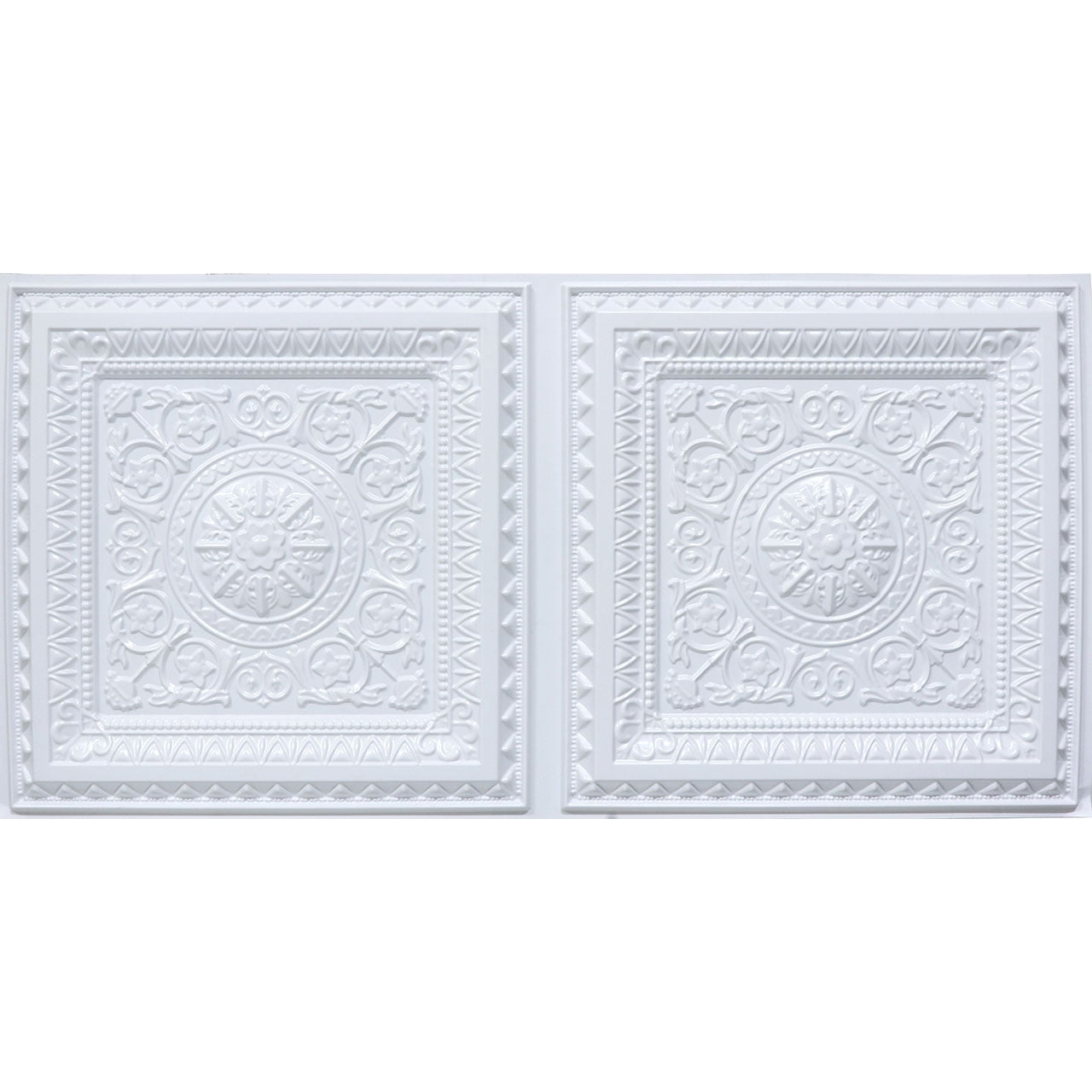 223 - Economy 2 ft. x 4 ft. Drop-in PVC Ceiling Tile In Plain White ...