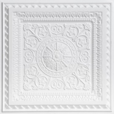 1015-Faux Wood Plank Panel 2 ft. x 2 ft. PVC Lay-in Ceiling Tile (4 Sq ...