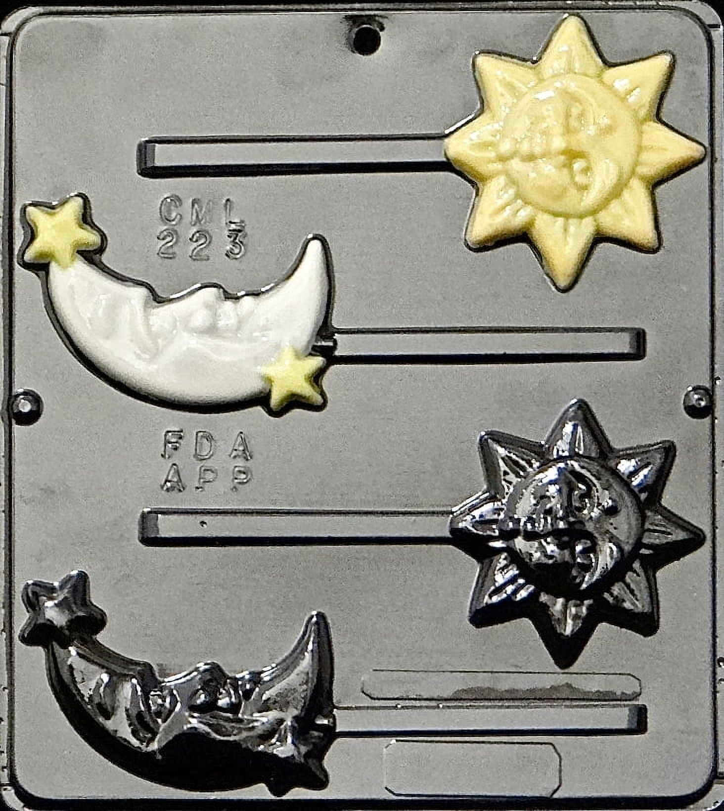 223 Sun & Moon Lollipop Chocolate Candy Mold - Walmart.com