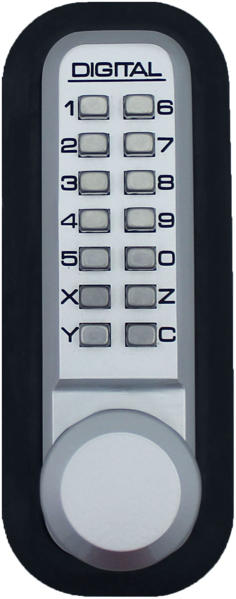 Lockey 2830MG Pushbutton Lock, Adjustable Deadlatch - Walmart.com