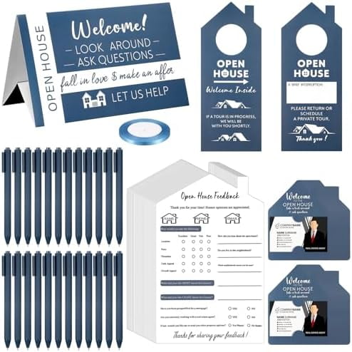 224 Pcs Open House Supplies Include 1 Open House Sign for Real Estate ...