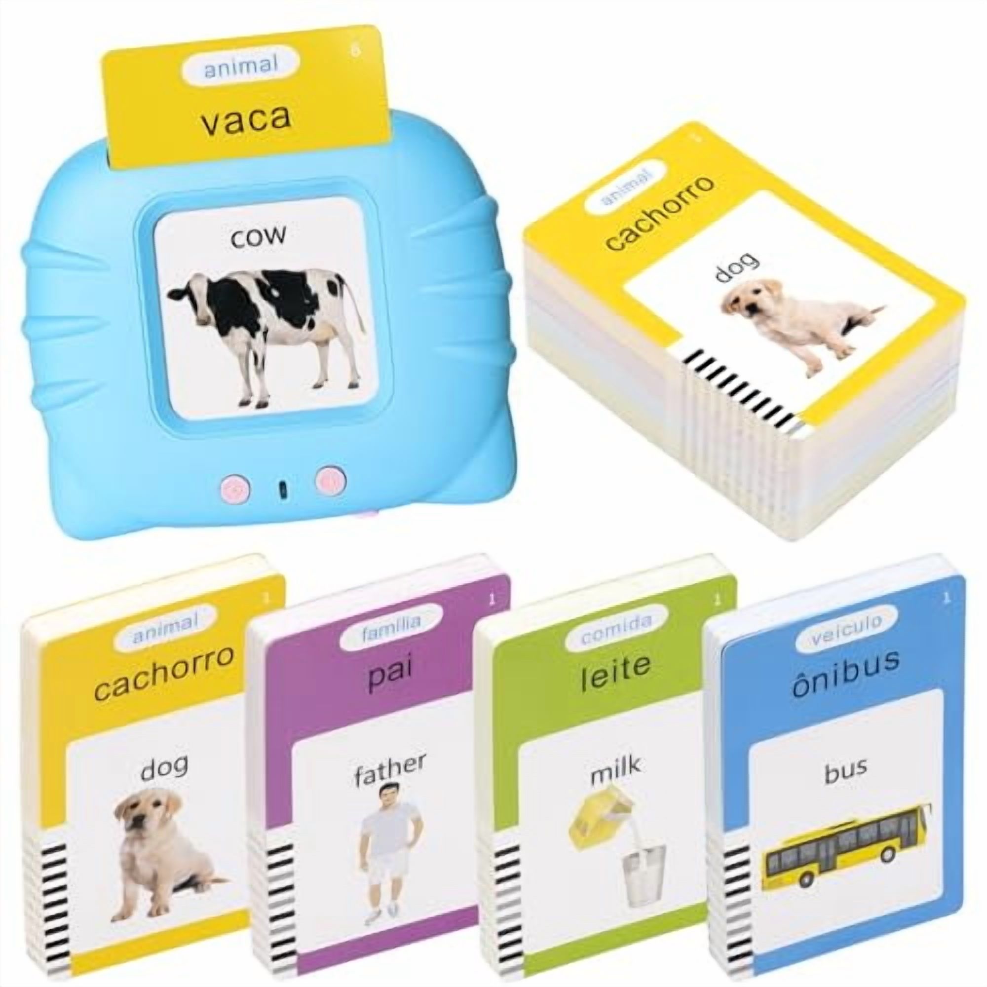 224 Portuguese Flash Cards for Kids 3+Years,Pocket Speech for Toddlers ...
