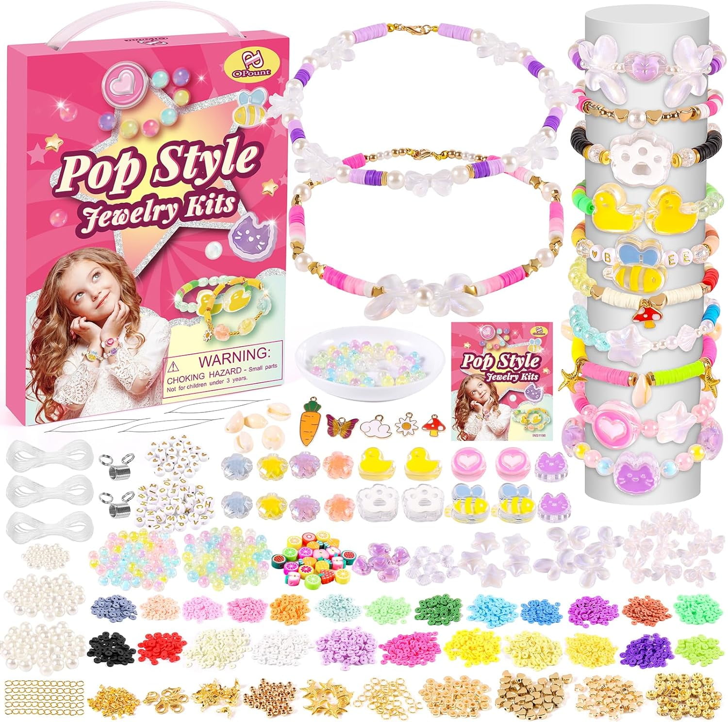 2248 PCS Bracelet Making Kit - Make 14 Bracelets and Necklaces with ...