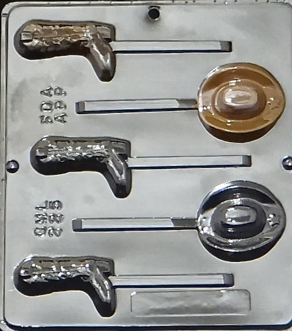 Candy Molds N More Cowboy Hat & Boot Lollipop Candy Mold, 5 Cavities ...