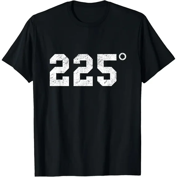 225 Degree Smoker Grilling Pitmaster Gift Graphic Short Sleeve T-Shirt ...