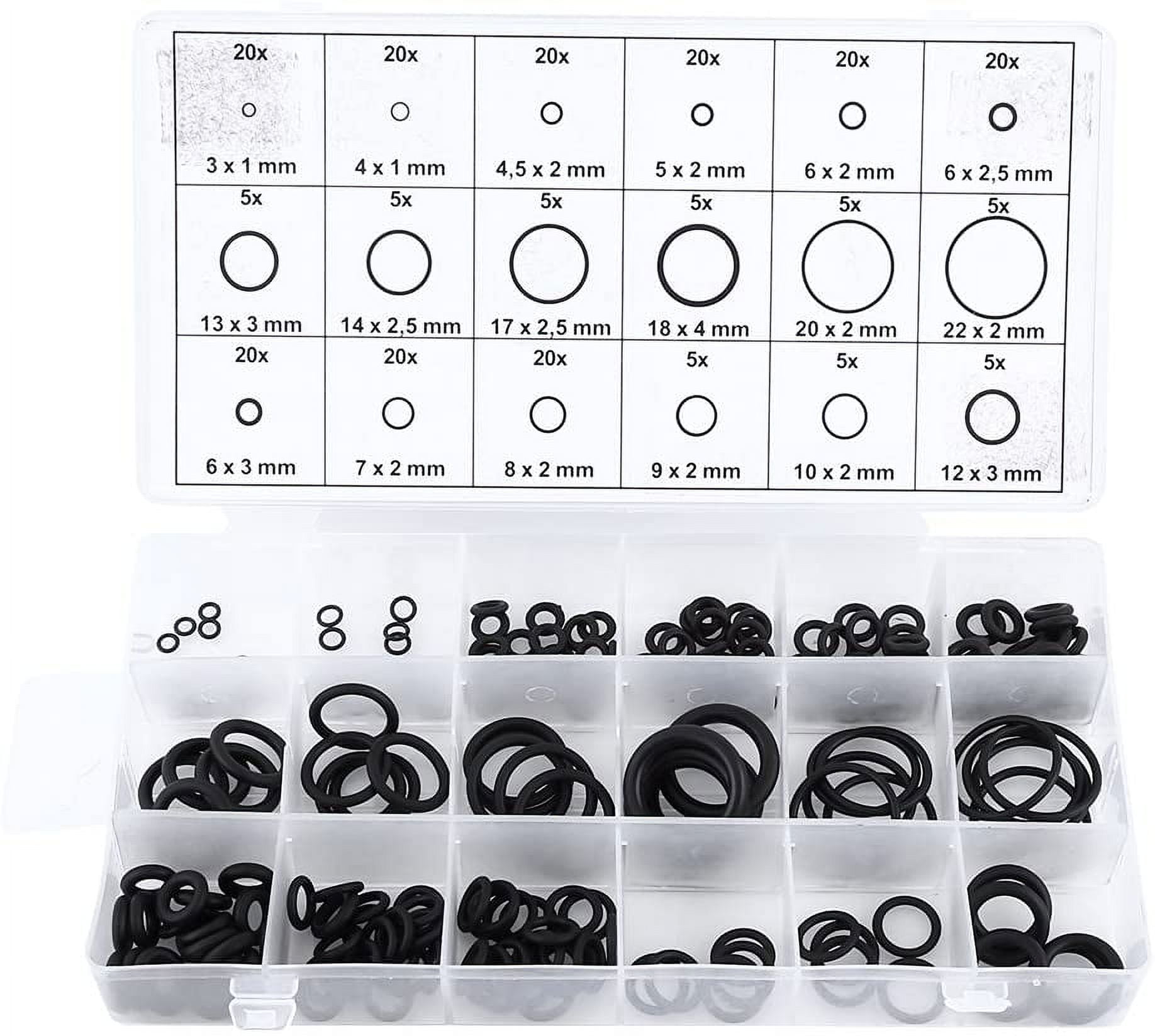 225 Pcs Assortment Rubber O-Ring Seals For The Car O-Ring Adhesive ...